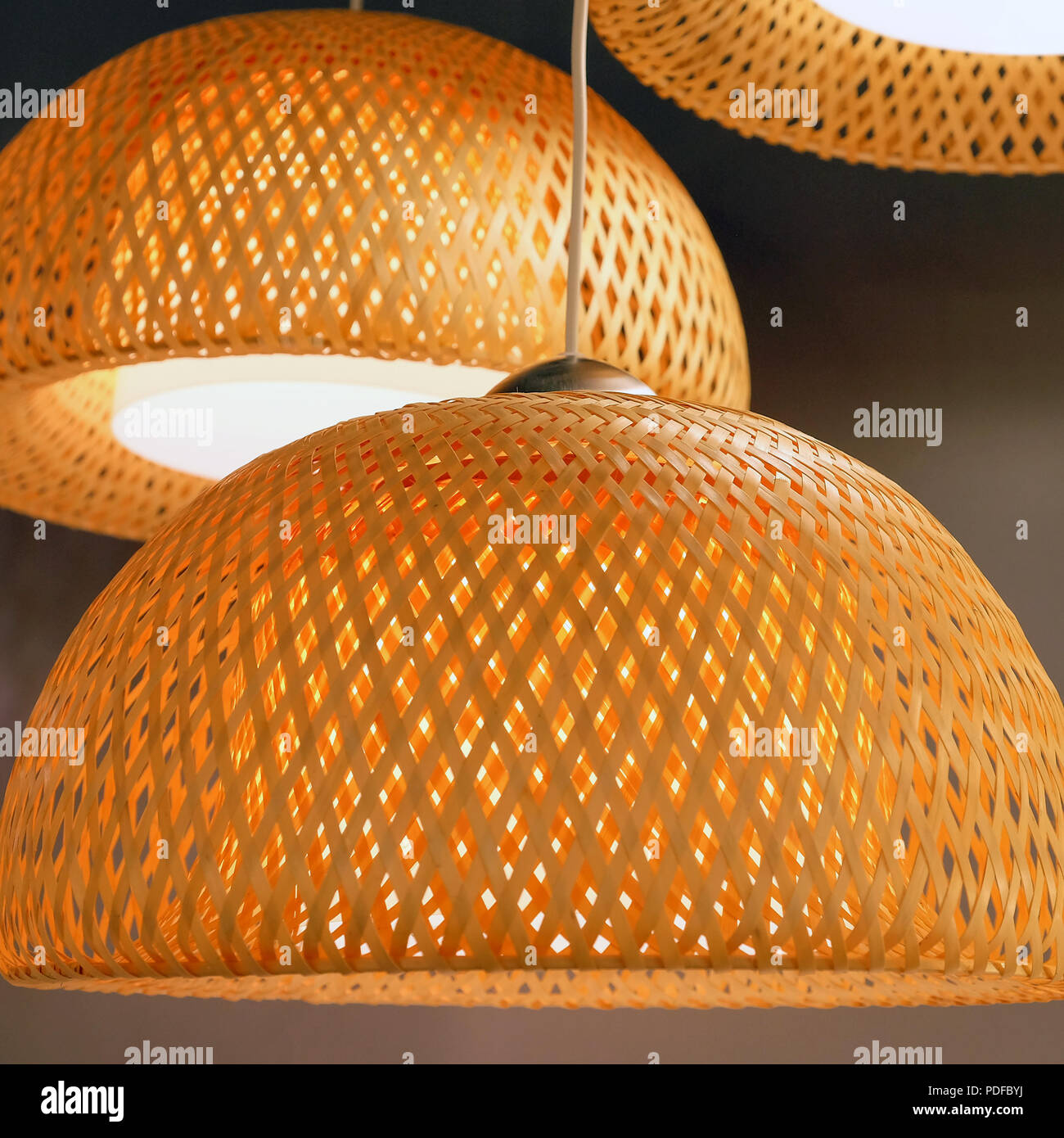 Rattan weave close-up. Light straw shade. cells on tape. colorful ...