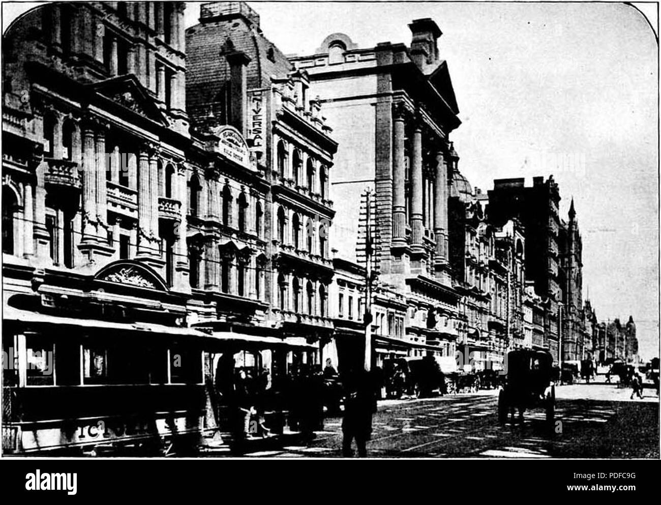 Collins street melbourne Black and White Stock Photos & Images - Alamy