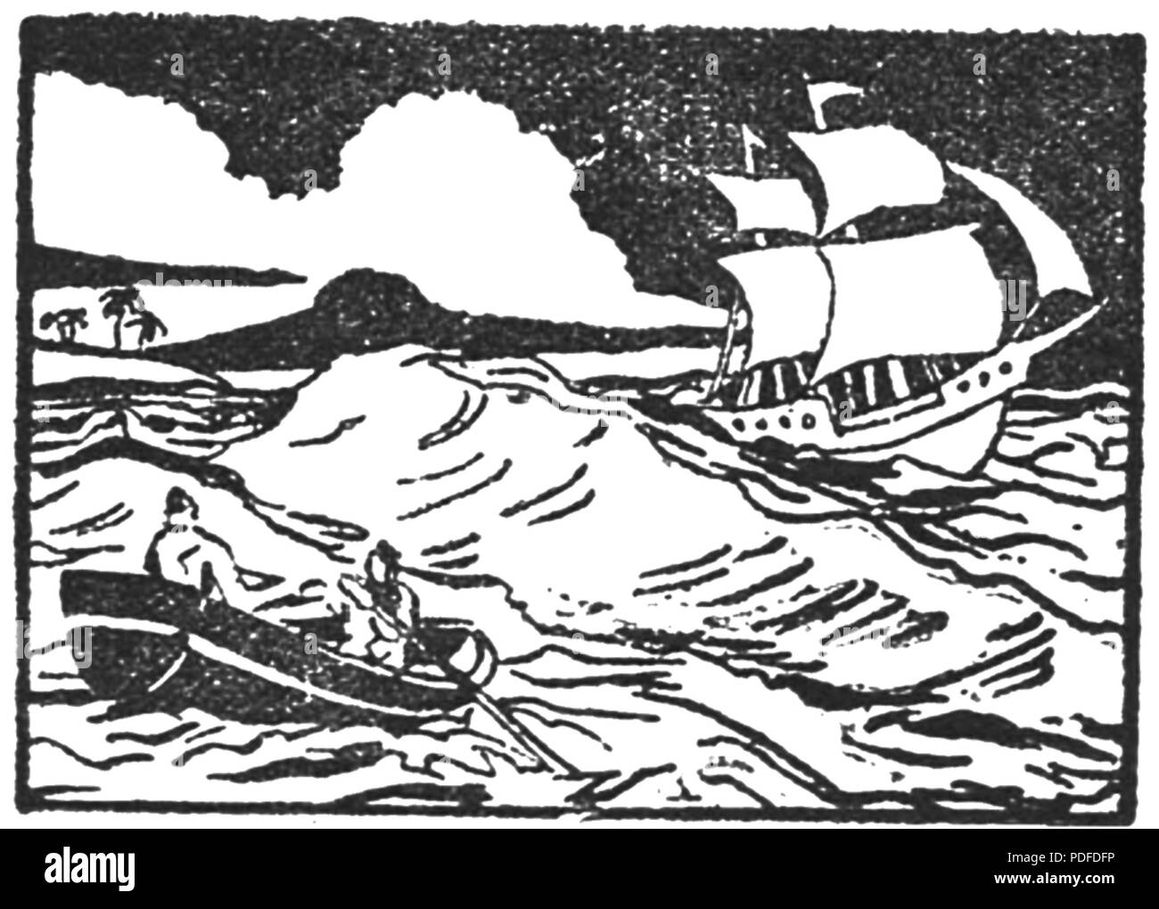 108 Daniel De Foe - Robinson Kruzoe p11 Stock Photo - Alamy