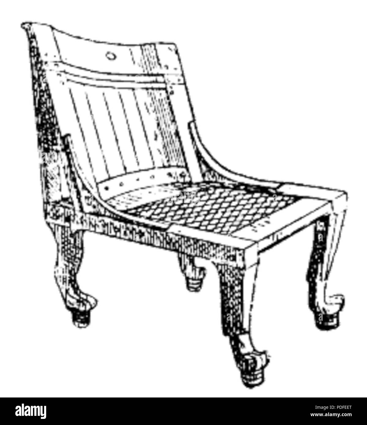 120 Egyptisk stol, Nordisk familjebok Stock Photo - Alamy