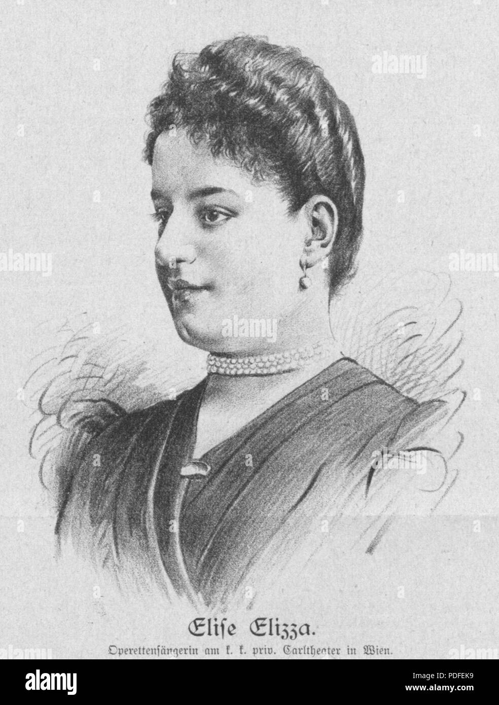 121 Elise Elizza 1893 Stock Photo - Alamy