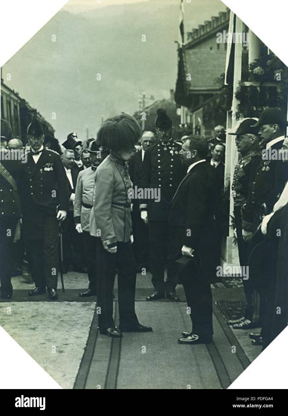 134 Franz Joseph I in Bregenz 1909 Stock Photo - Alamy