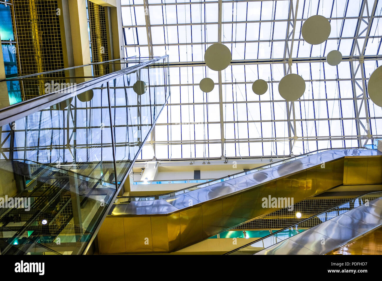 The interior of a modern building with an elevator Stock Photo - Alamy