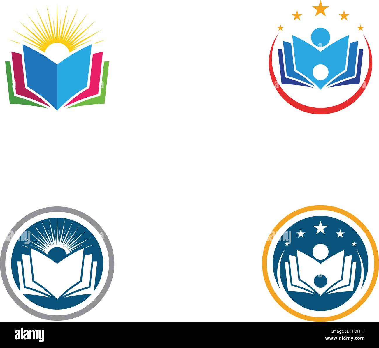 Education Logo Template vector icon illustration design Stock Vector ...