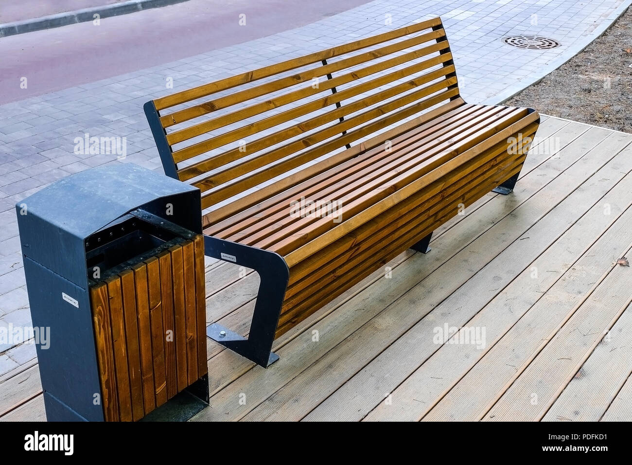 Bench icon set color hi-res stock photography and images - Alamy