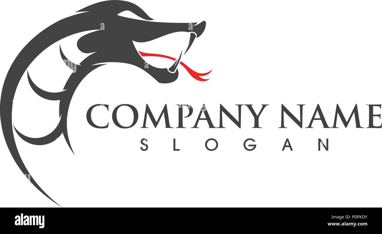 Viper Vector Logo Viper Snake Logo Design Element Danger Snake Icon.