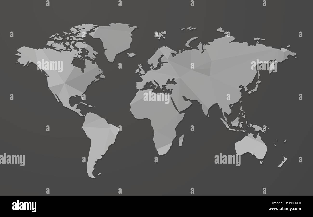 Blank world map hi-res stock photography and images - Alamy