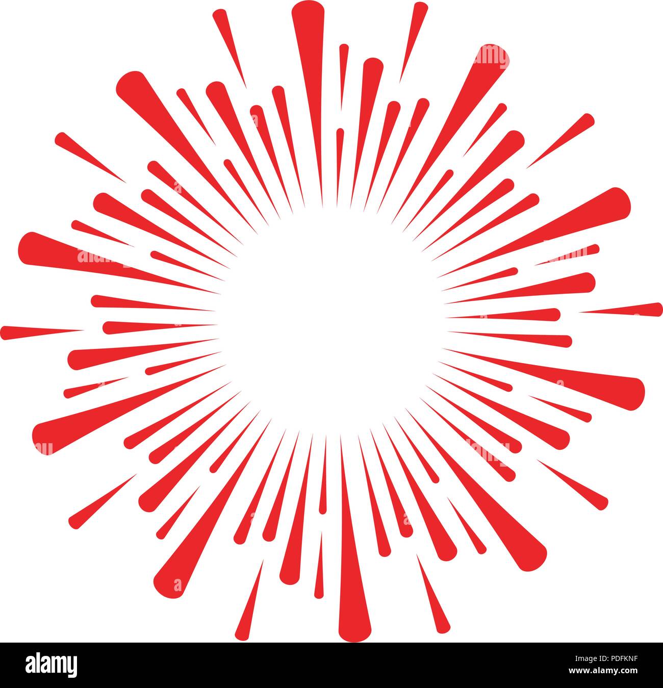 firework burst rays. Vector illustration design template Stock Vector ...