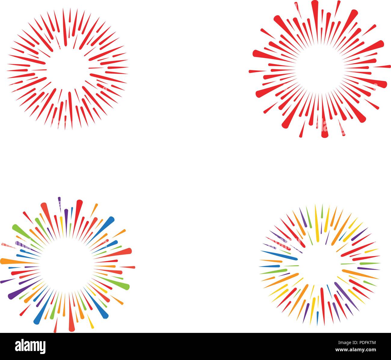 firework burst rays. Vector illustration design template Stock Vector ...