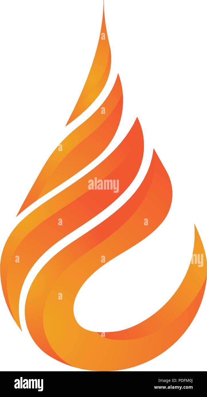 Fire flame Logo Template vector illustration design Stock Vector Image ...