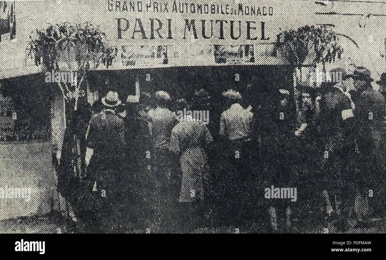 161 Installation d'un Pari Mutuel pour le Grand Prix de Monaco 1930 ...