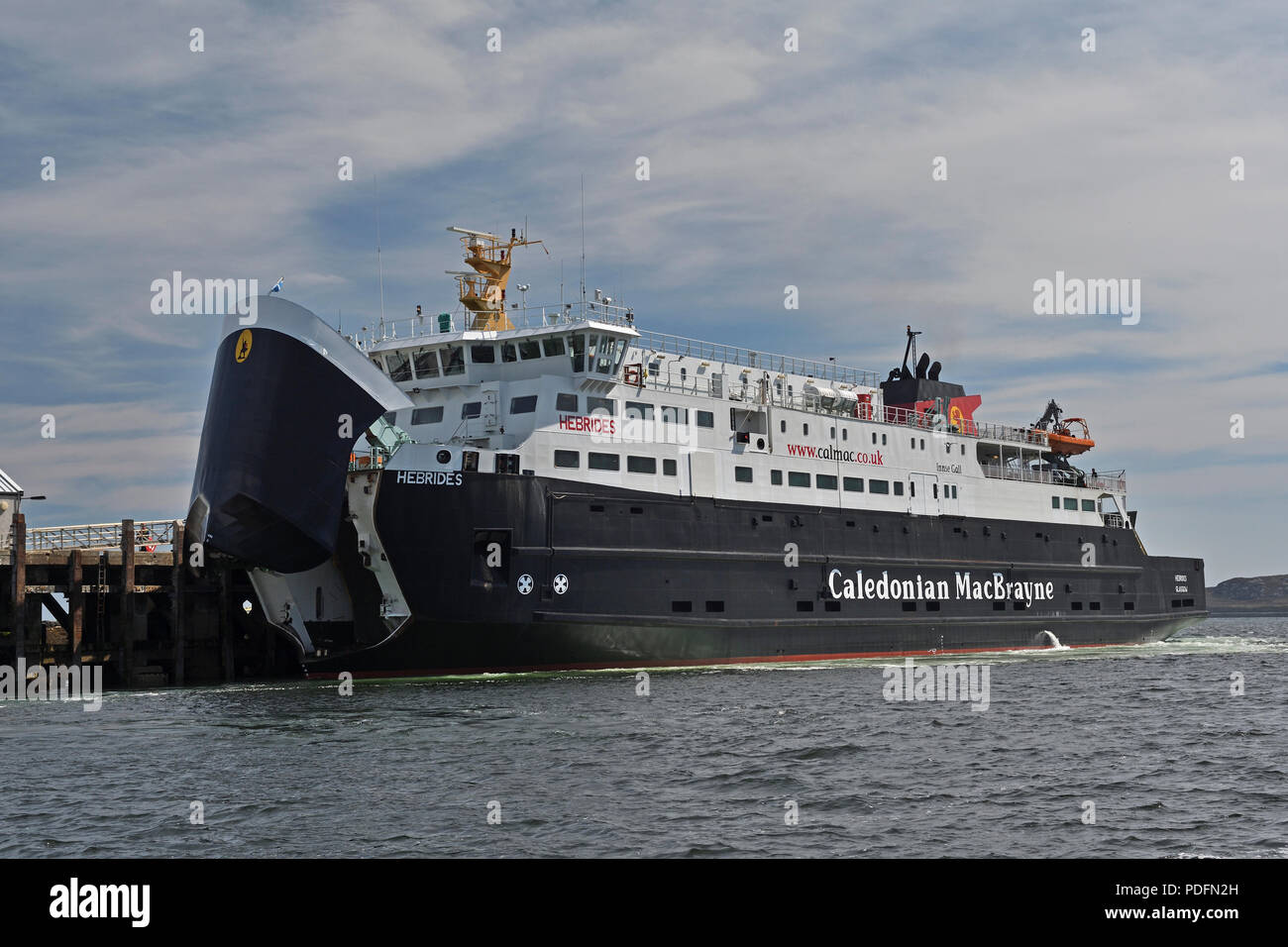 mv hebrides;caledonian macbrayne;ferry;leaving lochmaddy;north uist ...