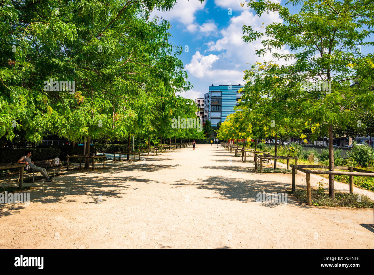 Parc Clichy Batignolles, also known as Martin Luther King Park is one ...