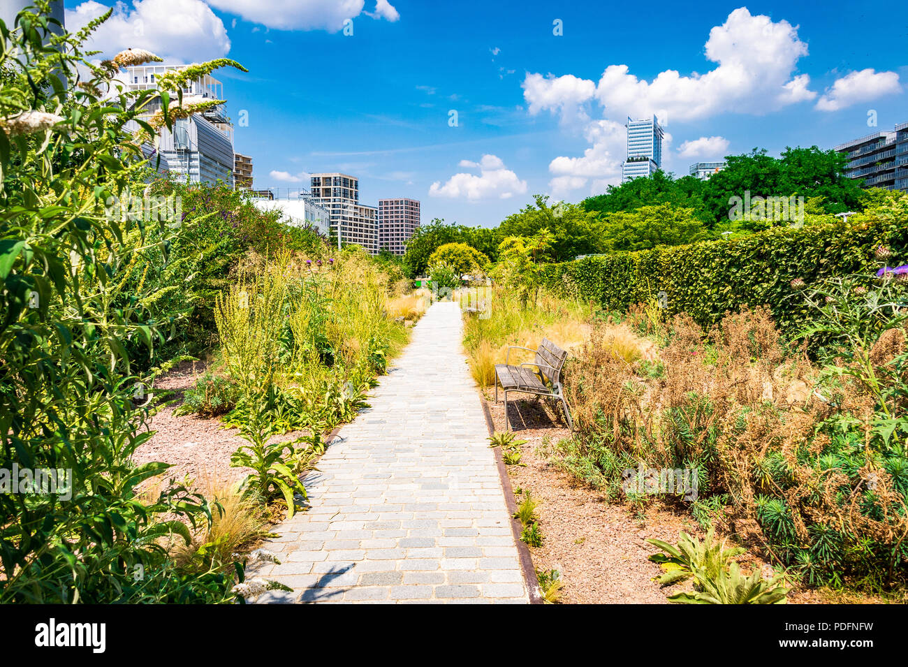 Parc Clichy Batignolles, also known as Martin Luther King Park is one ...