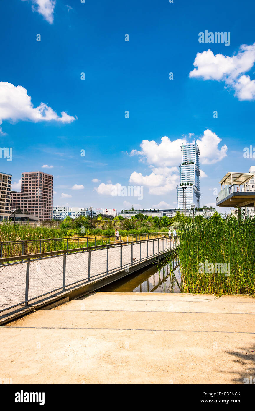 Parc Clichy Batignolles, also known as Martin Luther King Park is one ...