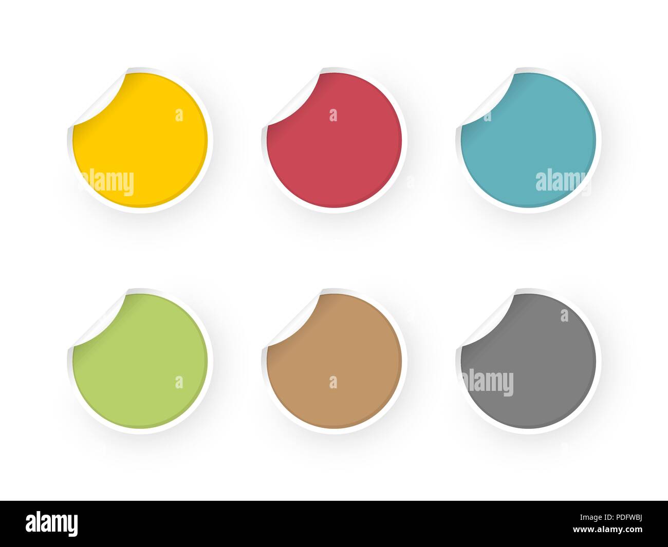 Empty stickers Stock Vector Images - Alamy