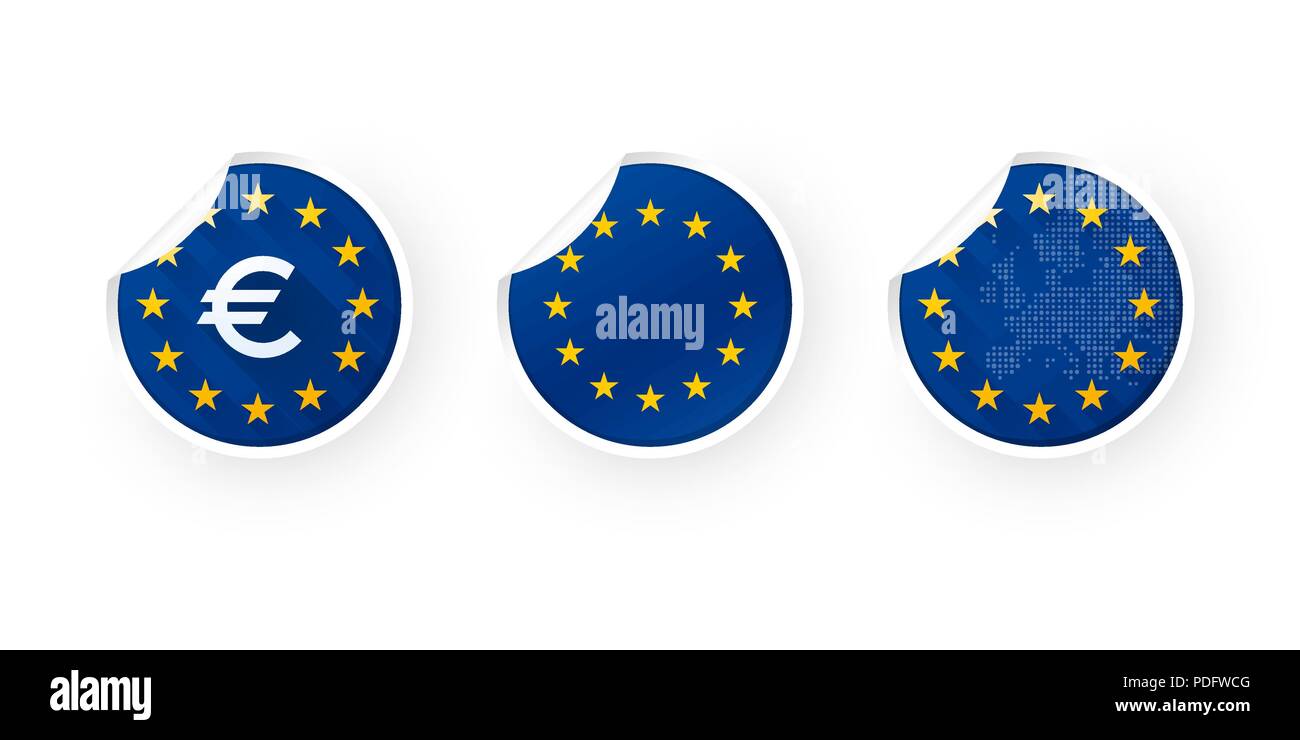 European country stickers Stock Vector Images - Alamy