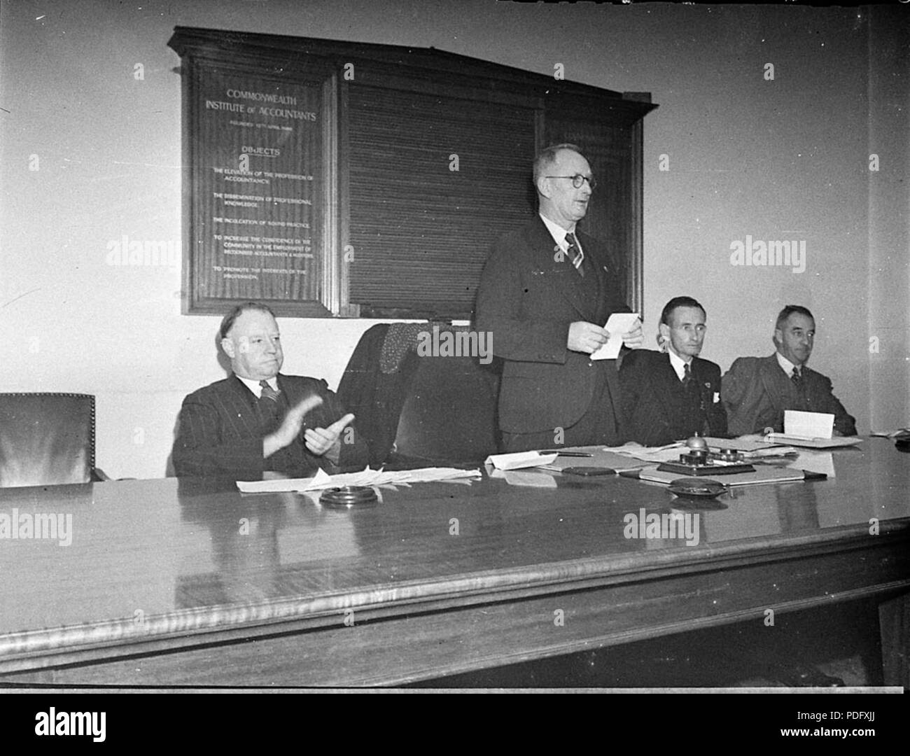 158 SLNSW 36425 Butcher and Dairy Conference Stock Photo - Alamy