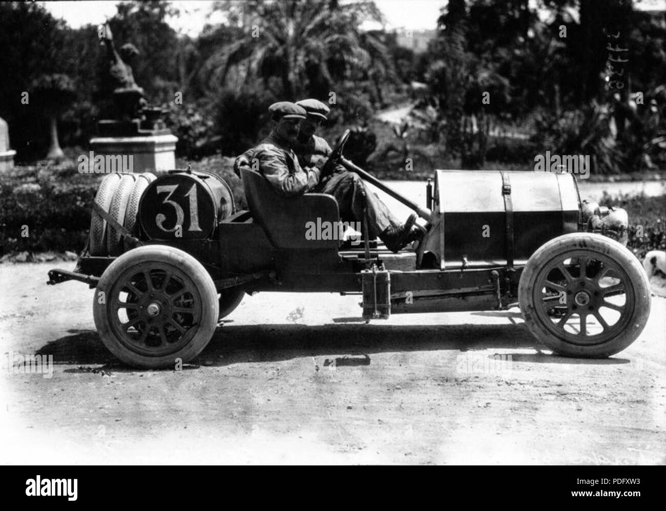 128 Felice Nazzaro à la Targa Florio 1913, vainqueur sur Nazzaro Stock ...