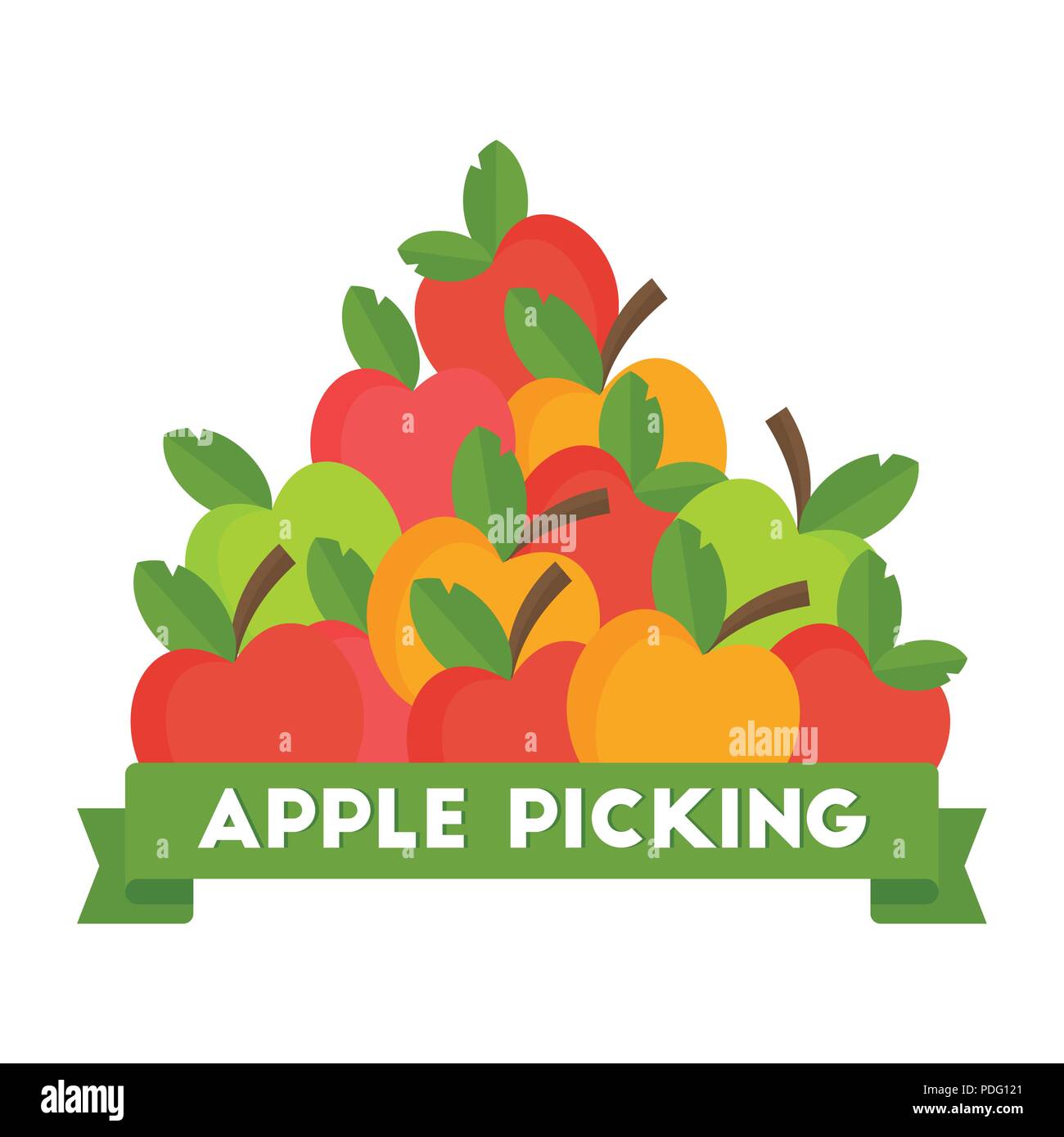 Picking leaf Stock Vector Images - Alamy