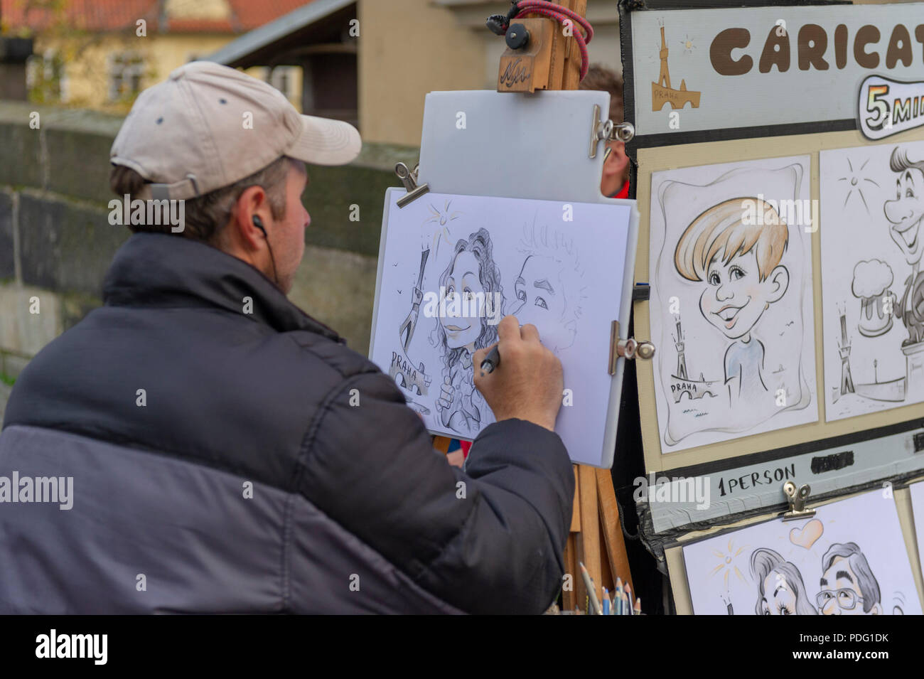Street Artist Drawing Caricature High Resolution Stock Photography and ...