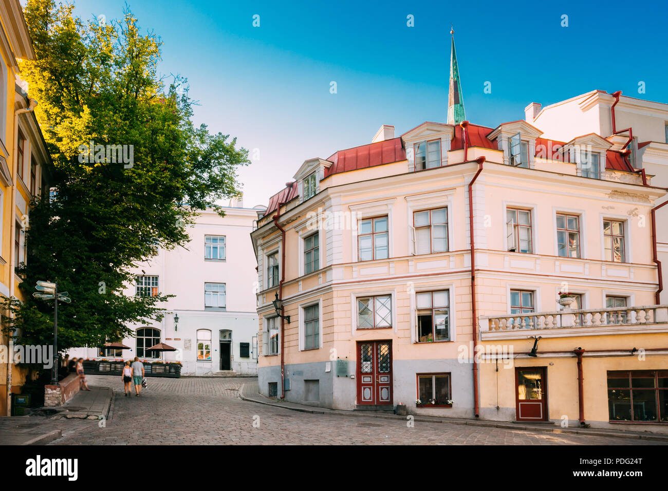 Tallinn, Estonia. Streets And Old Town Architecture Estonian Capital ...