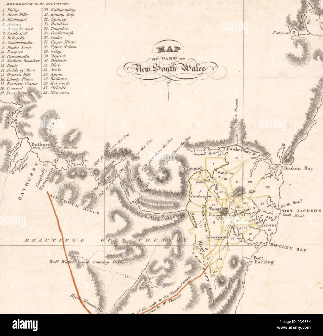 Geographic map australia sydney hi-res stock photography and images - Alamy