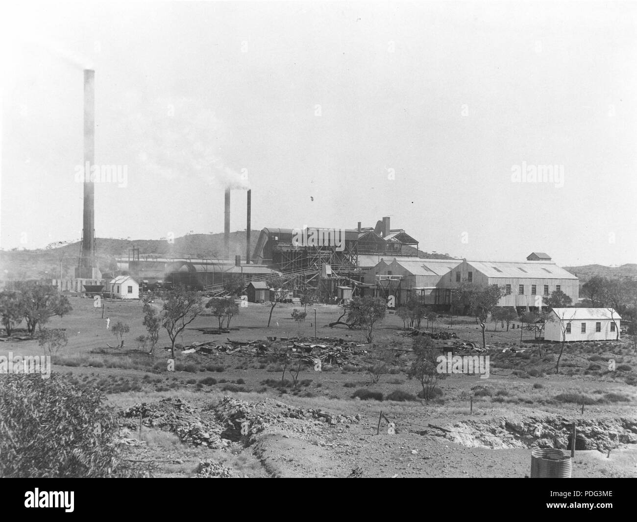 86 Mine buildings and smelter Kuridala 1916 Stock Photo - Alamy