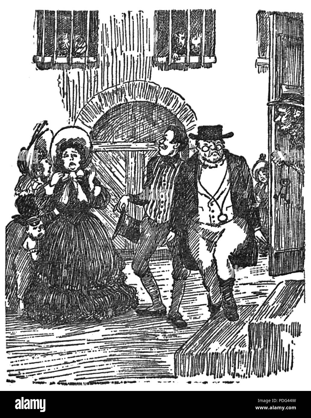 Dickens characters Black and White Stock Photos & Images - Alamy