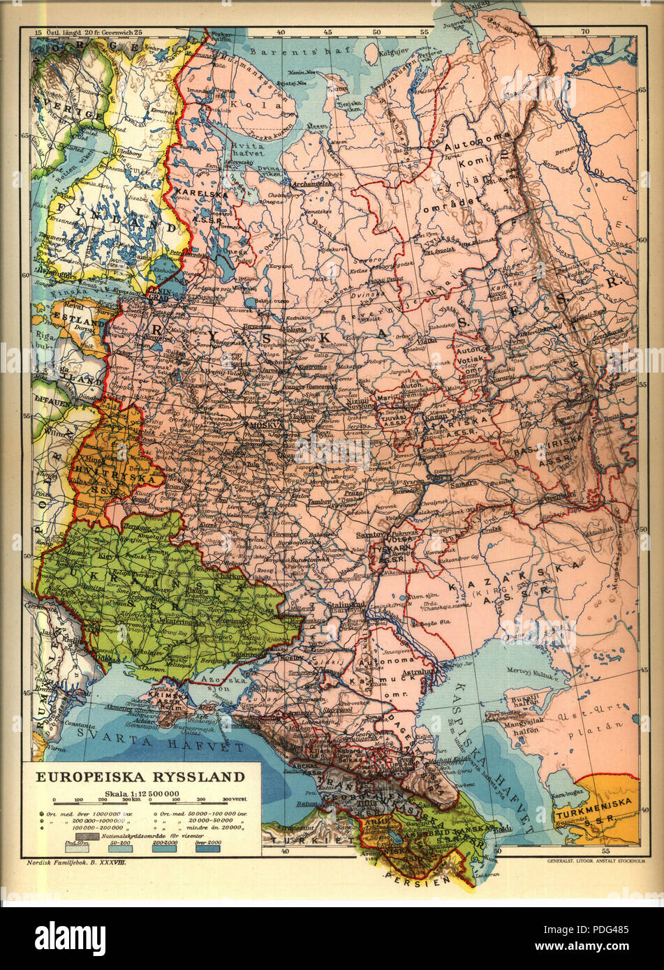Political map europe 1920 hi-res stock photography and images - Alamy