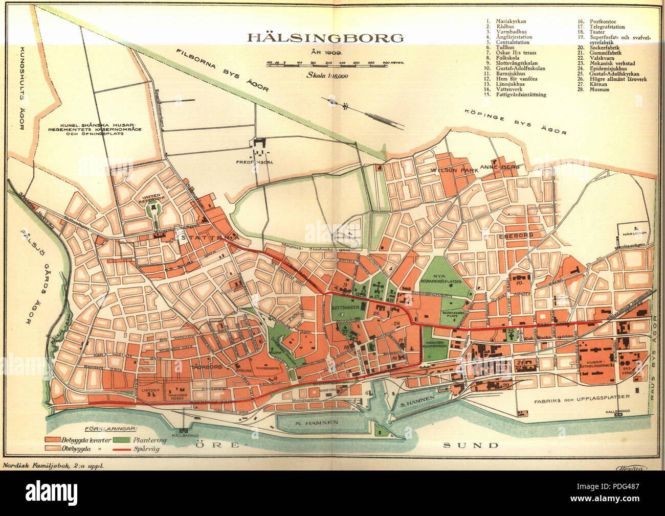 Map of helsingborg hi-res stock photography and images - Alamy