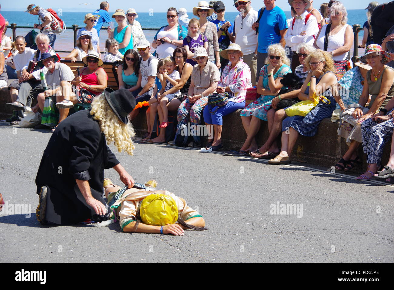 Outdoor Pantomime, Period Costume Fancy Dress Play. Sidmouth Esplanade ...