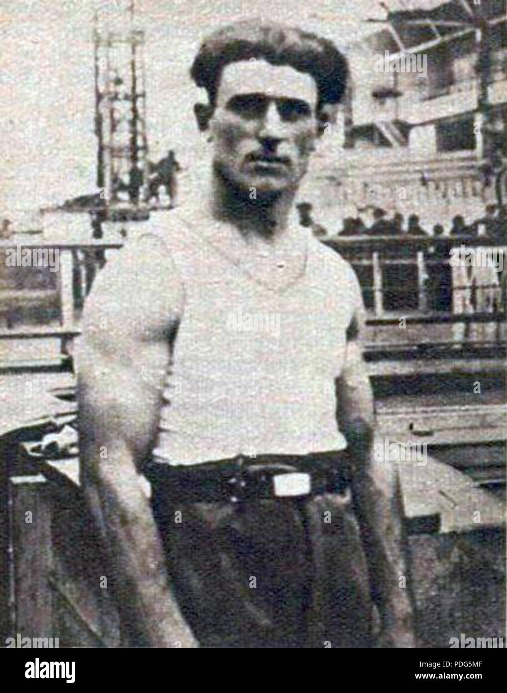 192 L'Italien Carlo Galimberti, champion olympique des poids mi-lourds en 1924 Stock Photo - Alamy