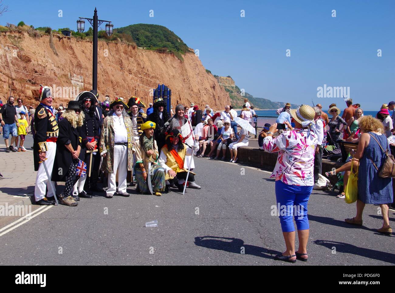 Outdoor Pantomime, Period Costume Fancy Dress Play. Sidmouth Esplanade ...
