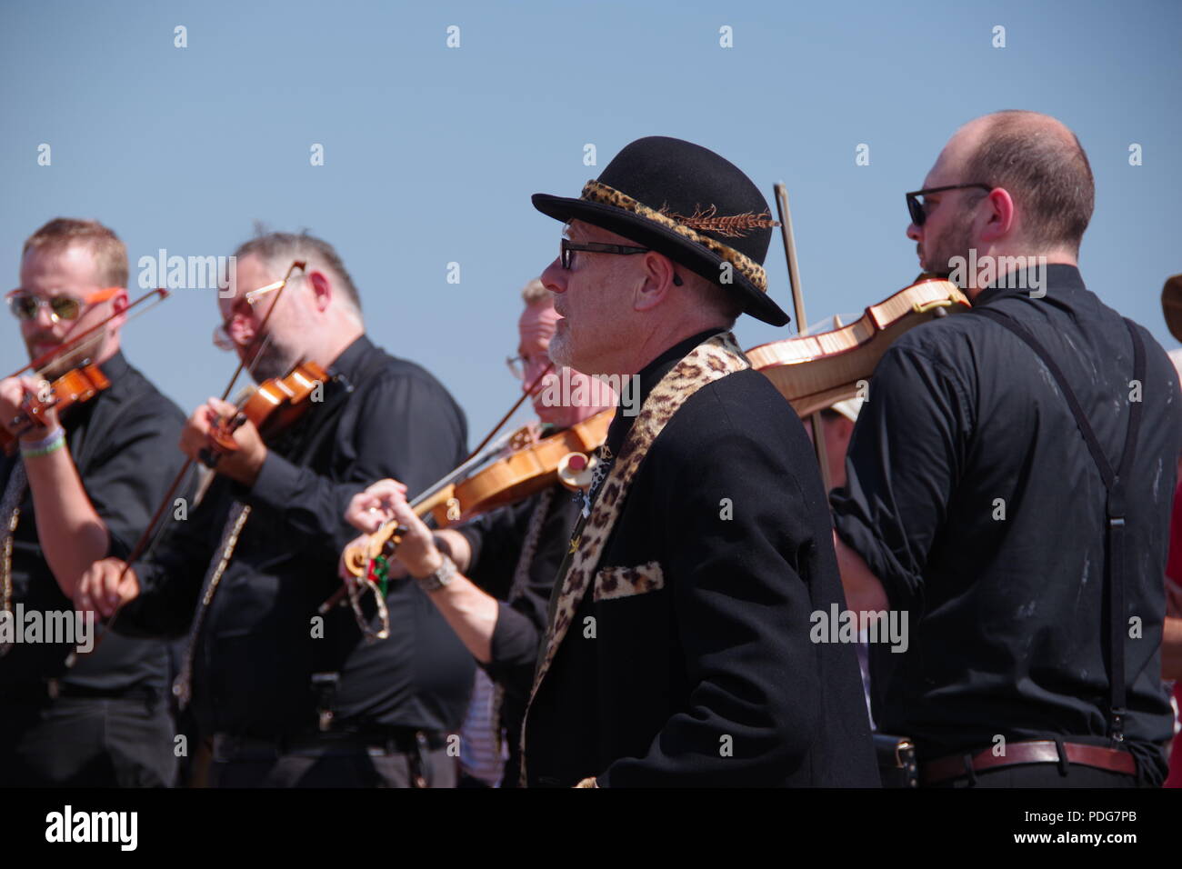 Whip the Cat Rapper and Clog, Women's English Dance Team, Performing a ...