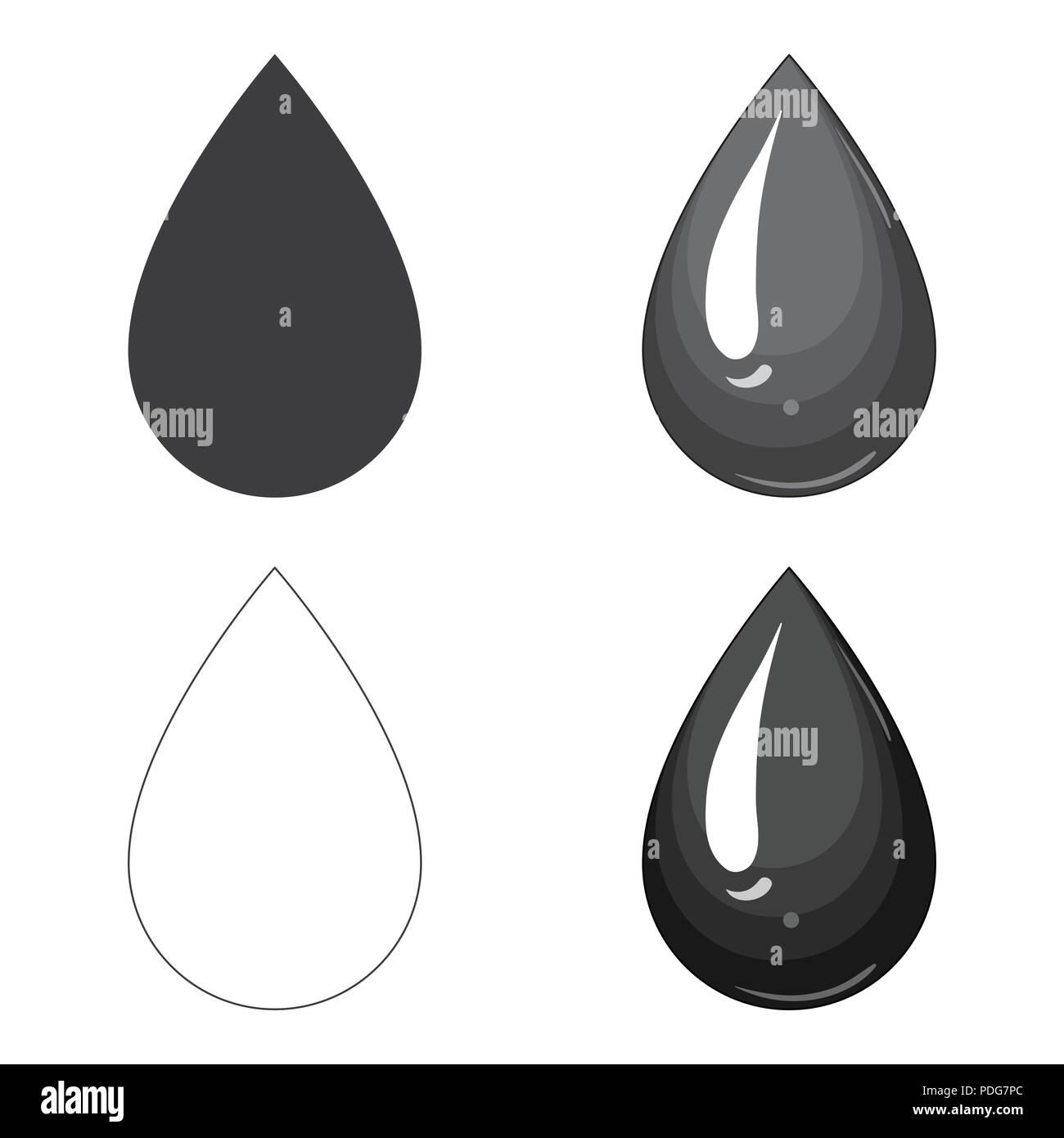 A drop of oil.Oil single icon in cartoon style vector symbol stock ...