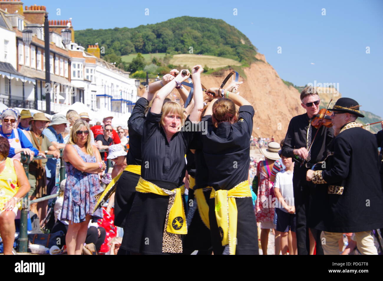 Whip the Cat Rapper and Clog, Women's English Dance Team, Performing a ...