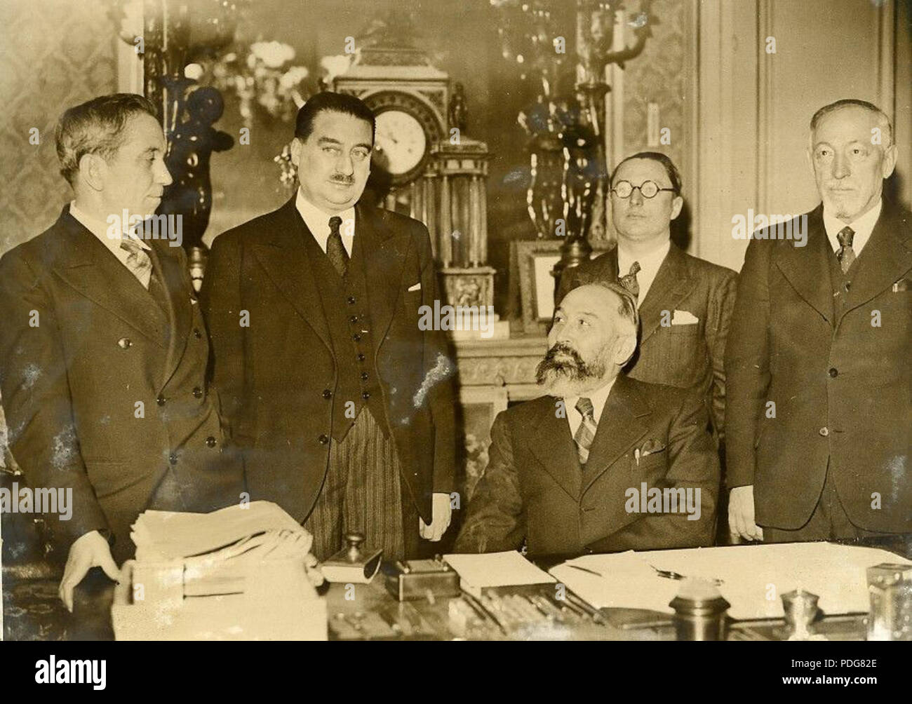 221 Marx Dormoy ministre de l'Intérieur - 1936 Stock Photo - Alamy