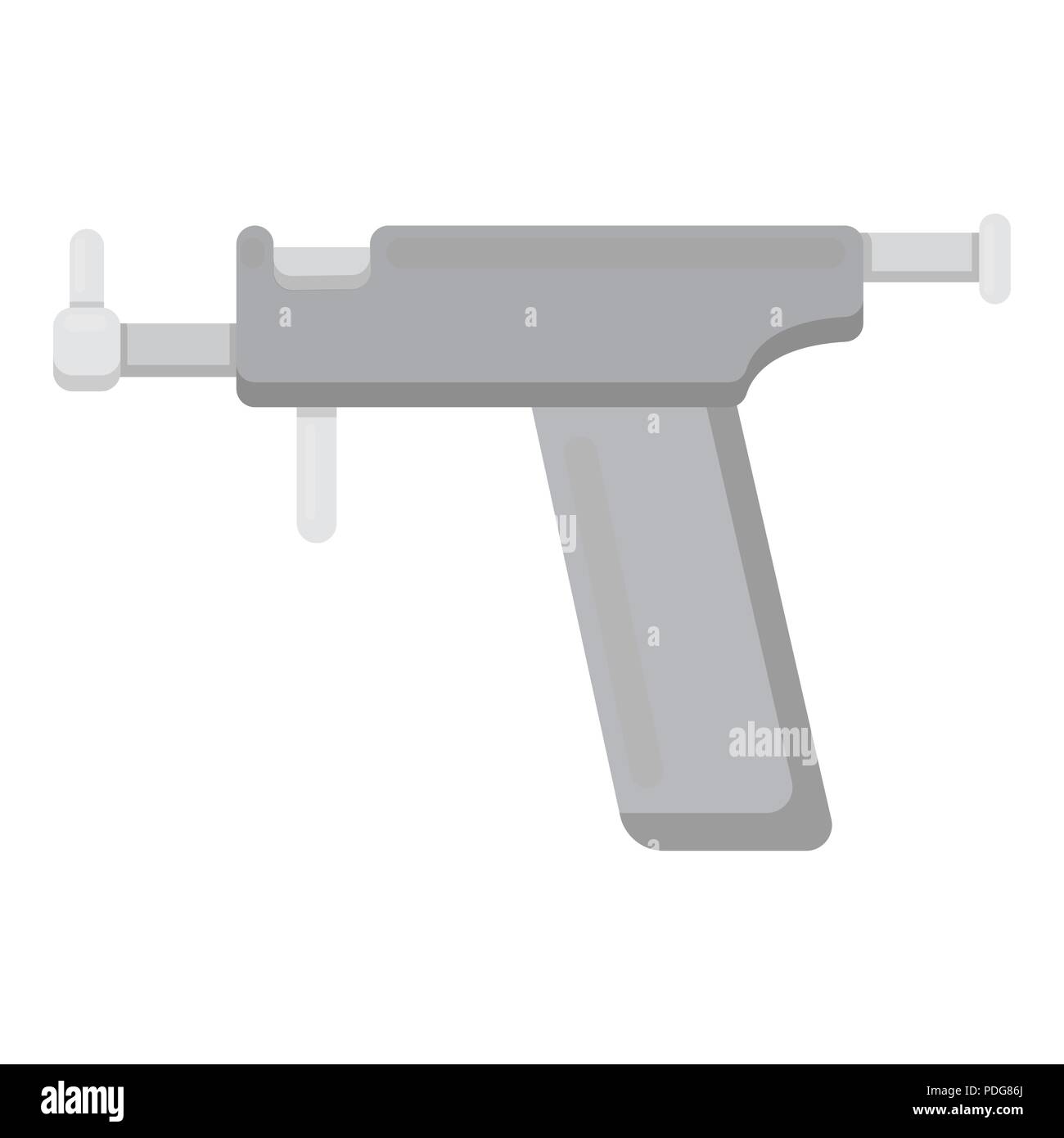 Ear piercing gun icon monochrome. Single tattoo icon from the big ...