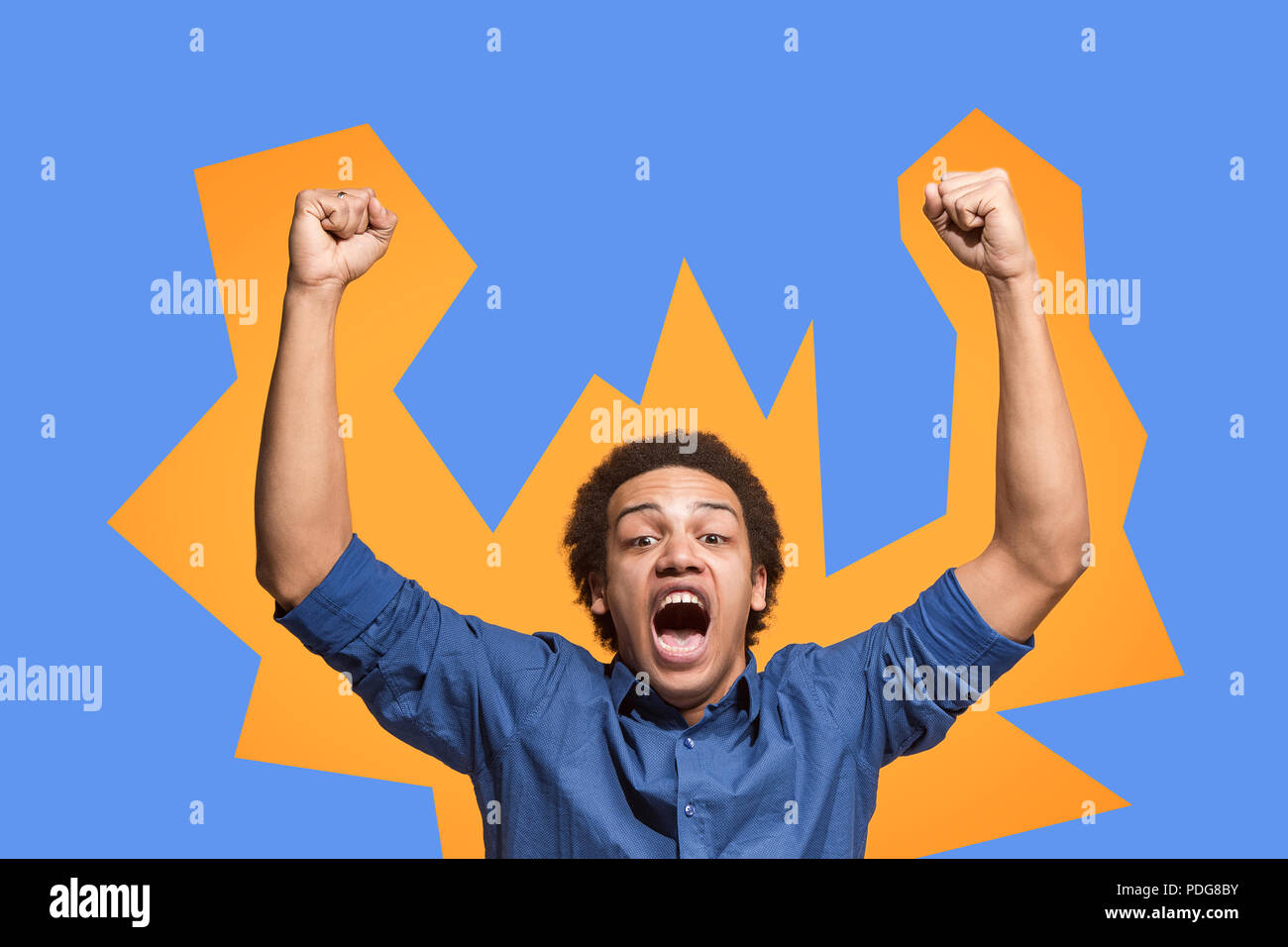 I won. Winning success happy man celebrating being a winner. Dynamic ...