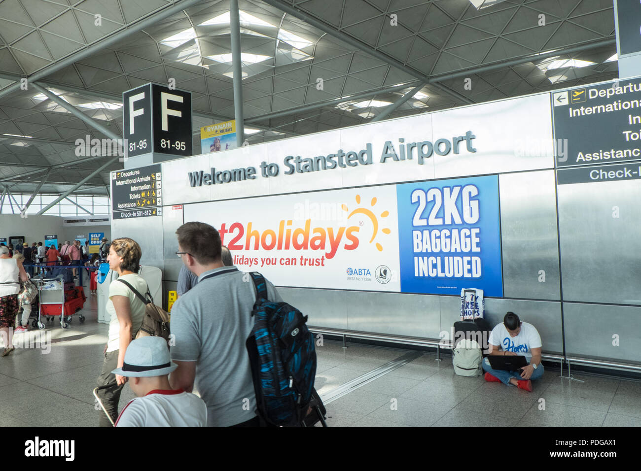 Stansted Airport,Stansted,August,get away,holiday,vacation,busy,crowds ...