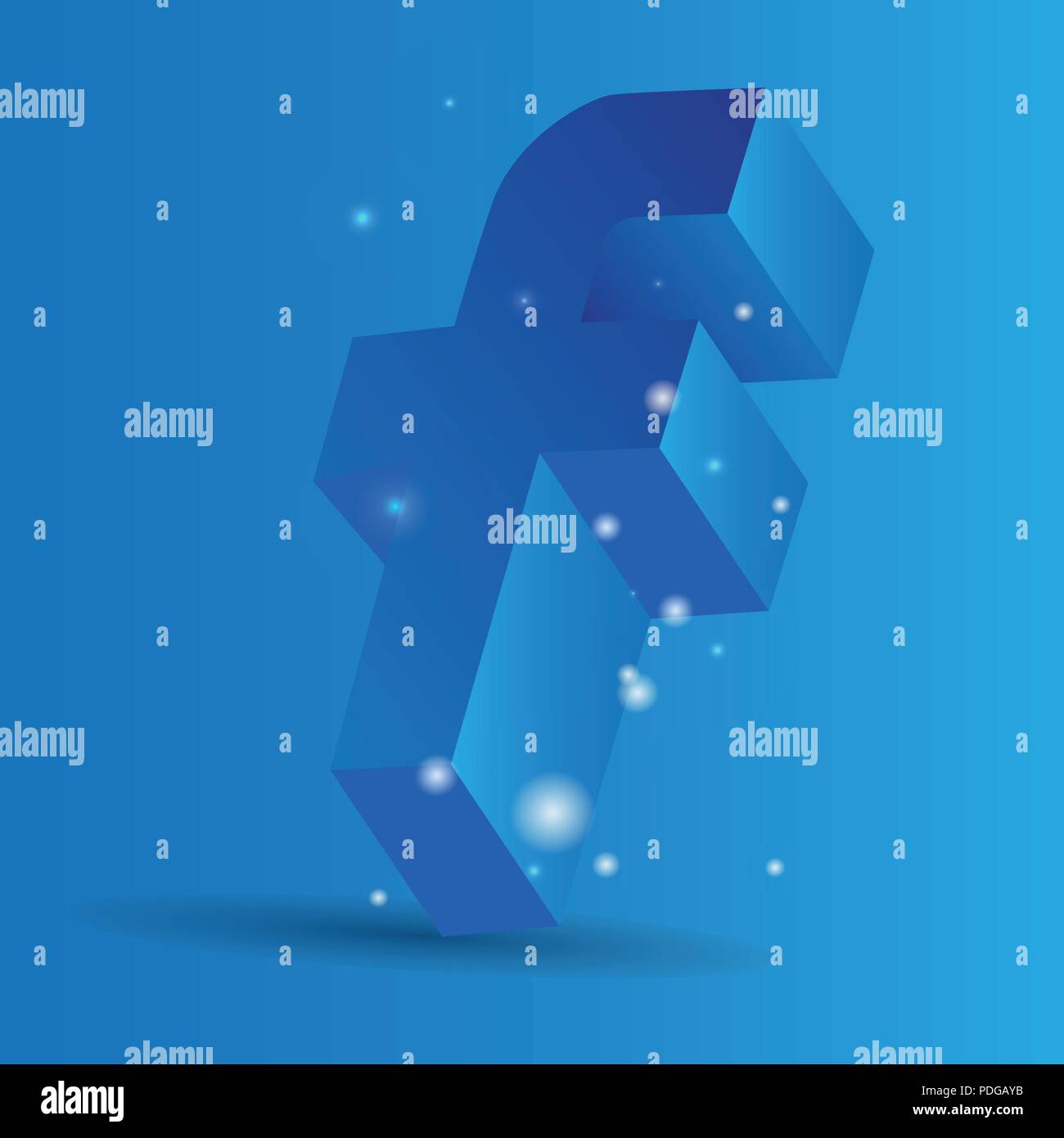 the volume letter f, 3d, the vector illustration Stock Vector Image ...