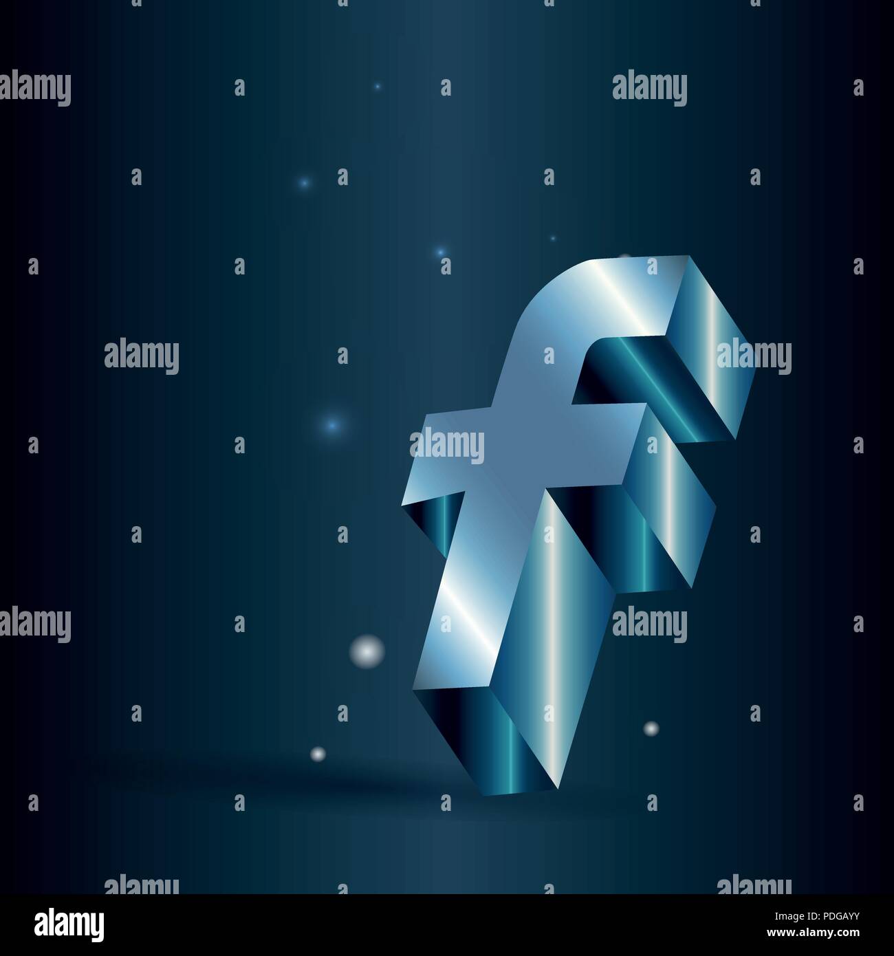 the volume letter f, 3d, the vector illustration Stock Vector Image ...