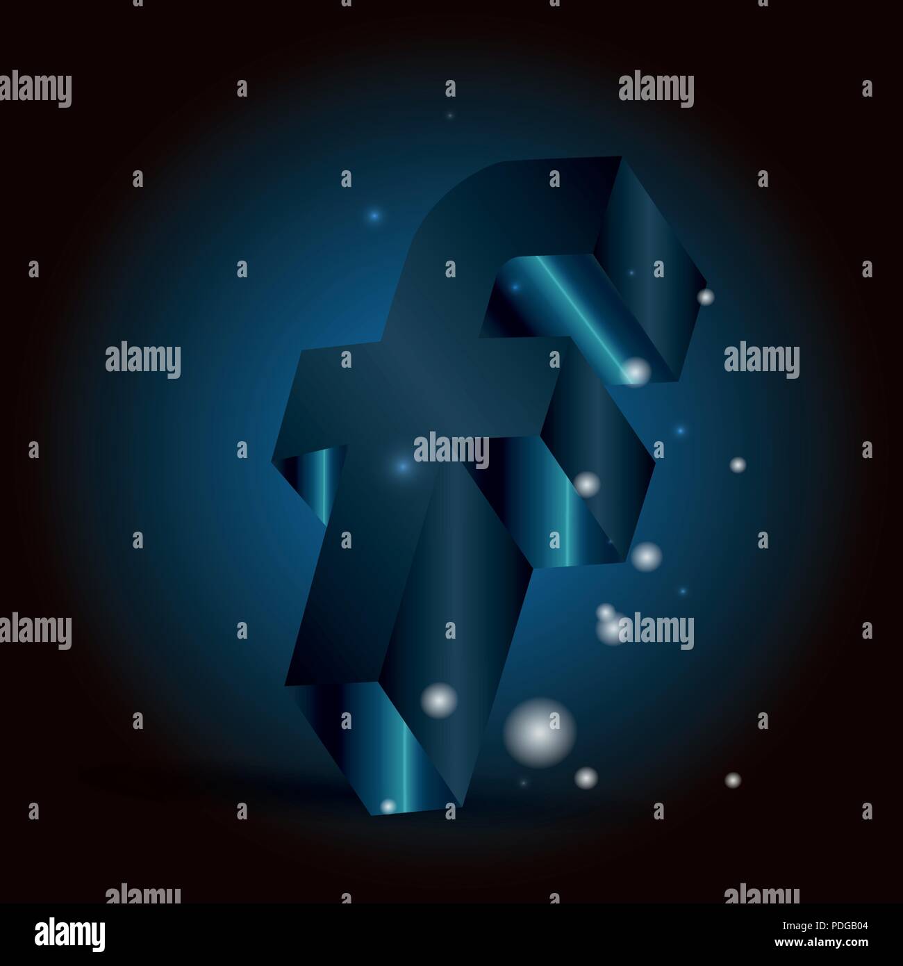 the volume letter f, 3d, the vector illustration Stock Vector Image ...