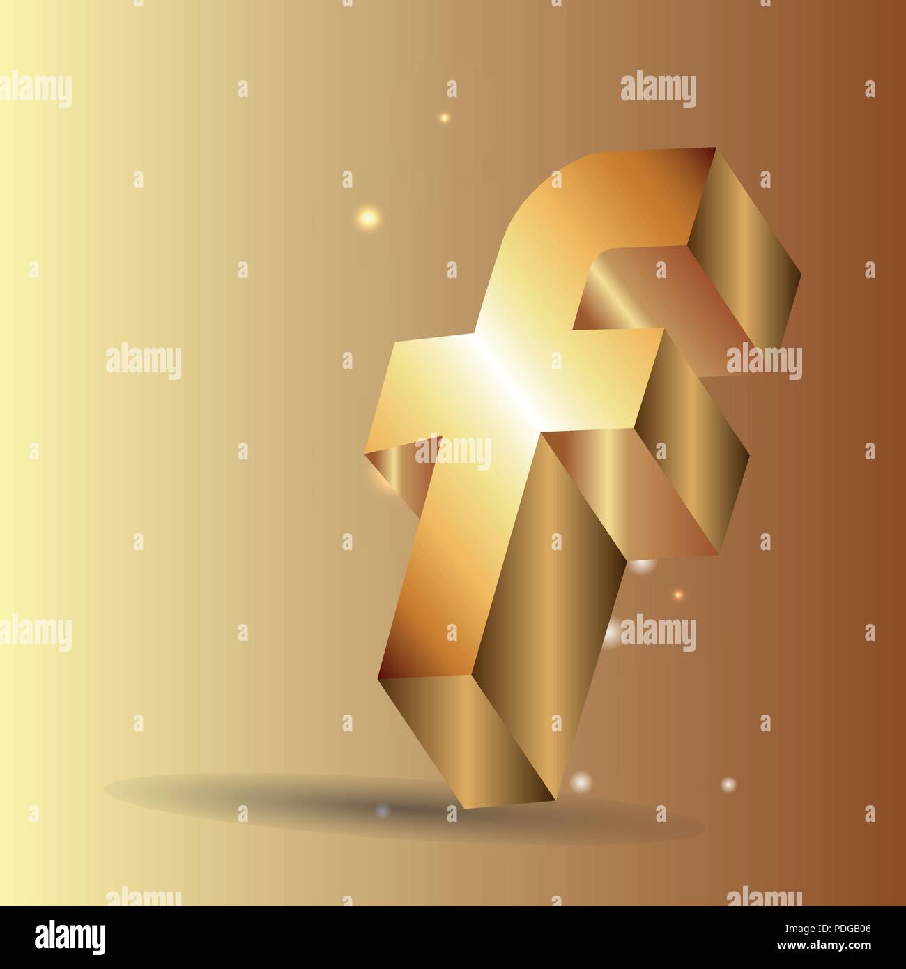 the volume letter f, 3d, the vector illustration Stock Vector Image ...
