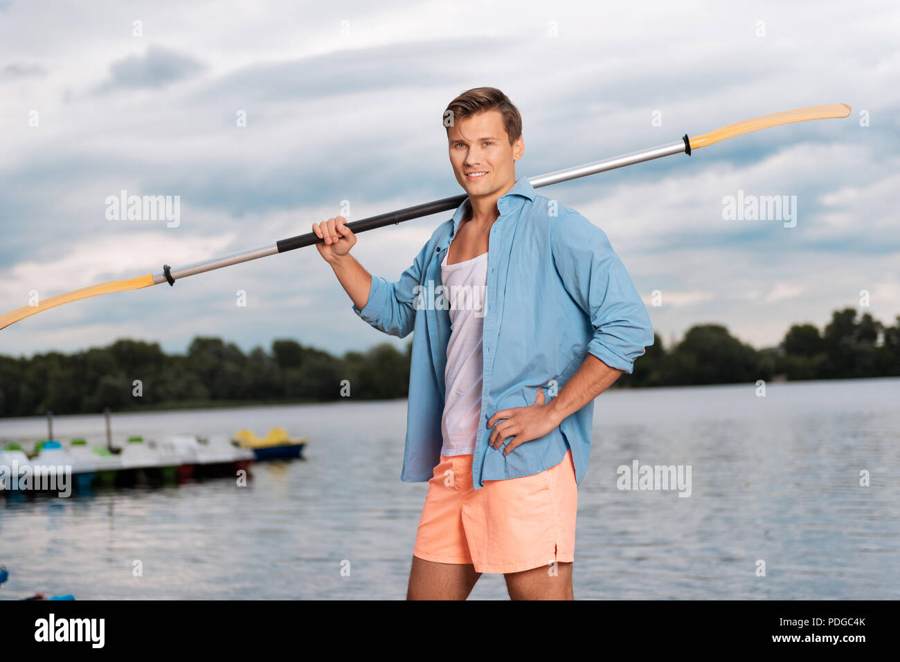Blue and orange shirt hi-res stock photography and images - Alamy