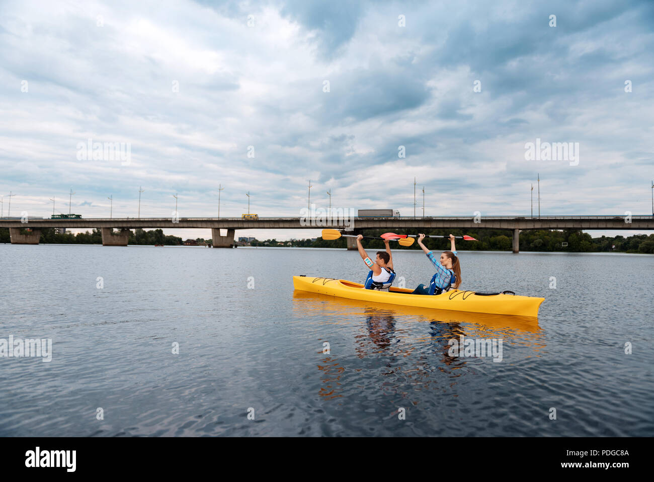 Lifting canoe hi-res stock photography and images - Alamy