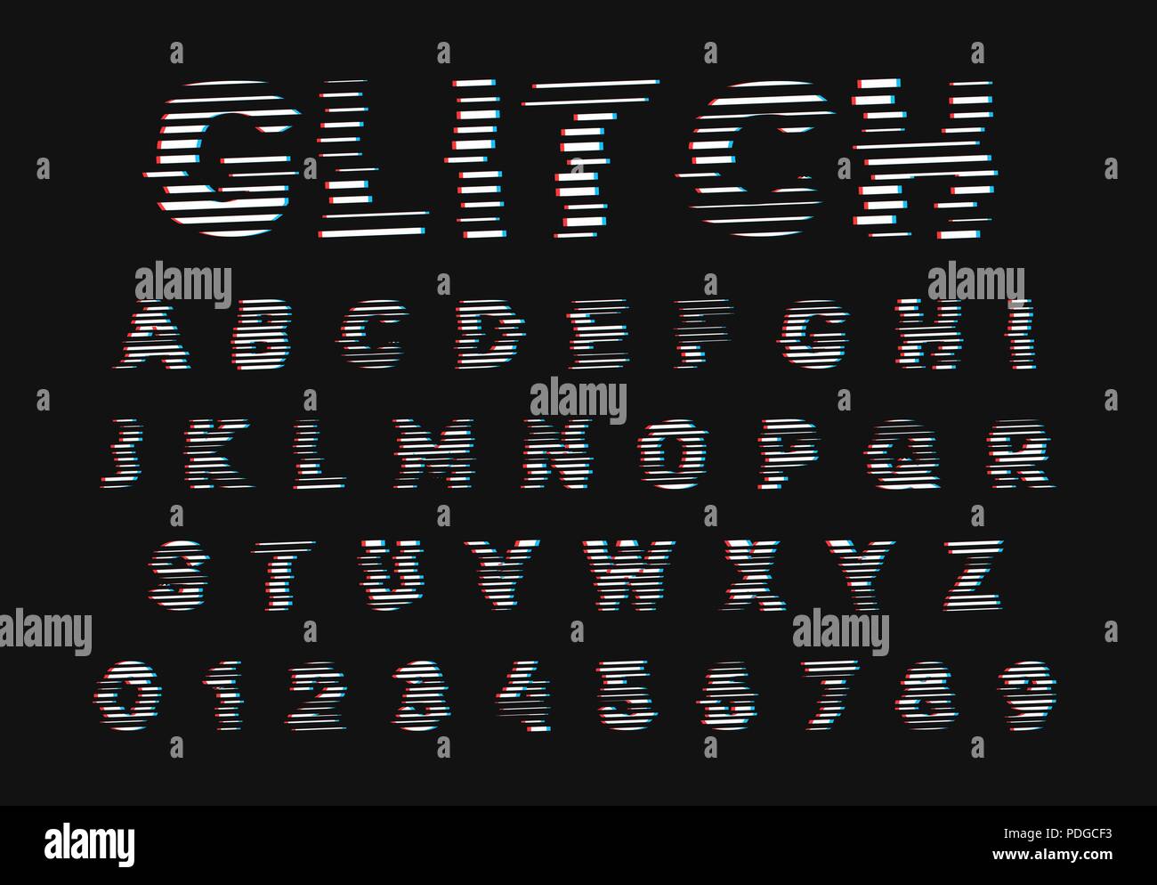 Holographic font hi-res stock photography and images - Alamy