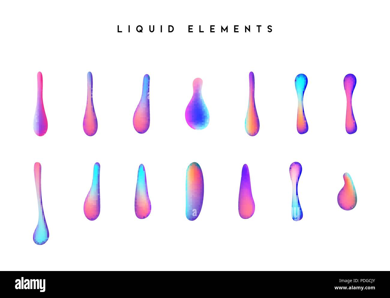 Iridescent Color Palette Pantone Iridescent Colors Palette" Canvas