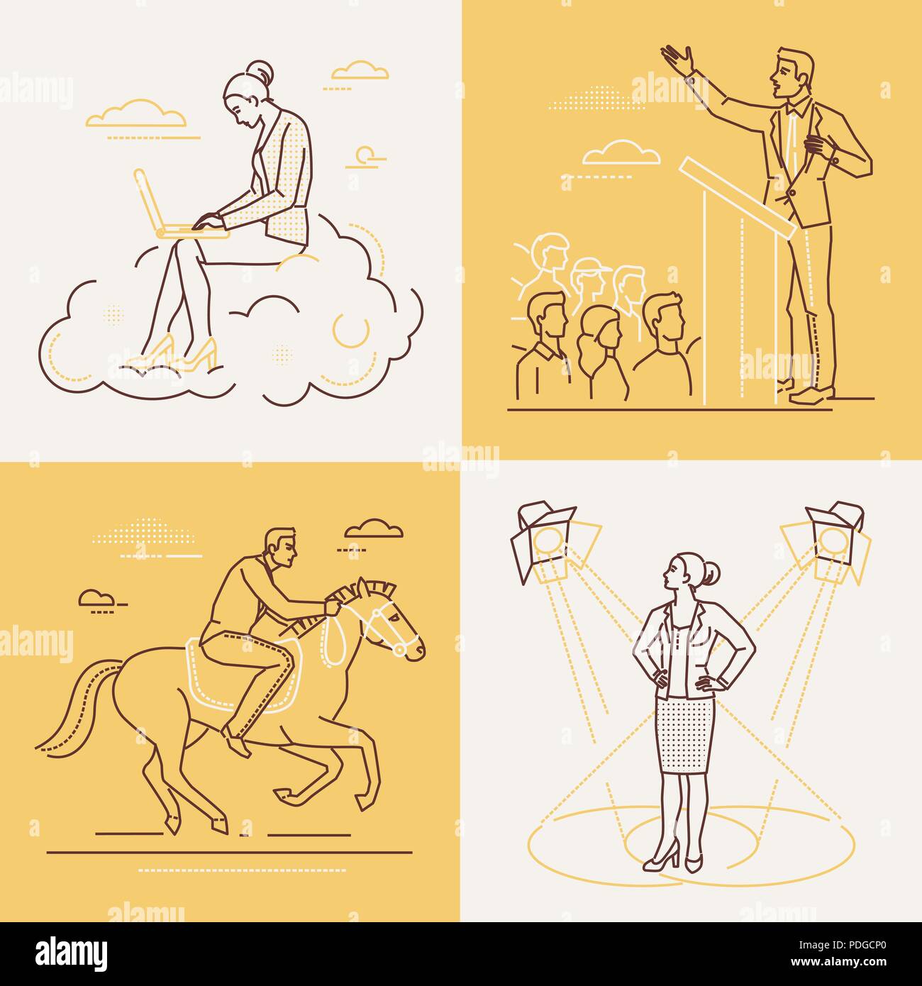 Task management illustrations Stock Vector Images - Alamy